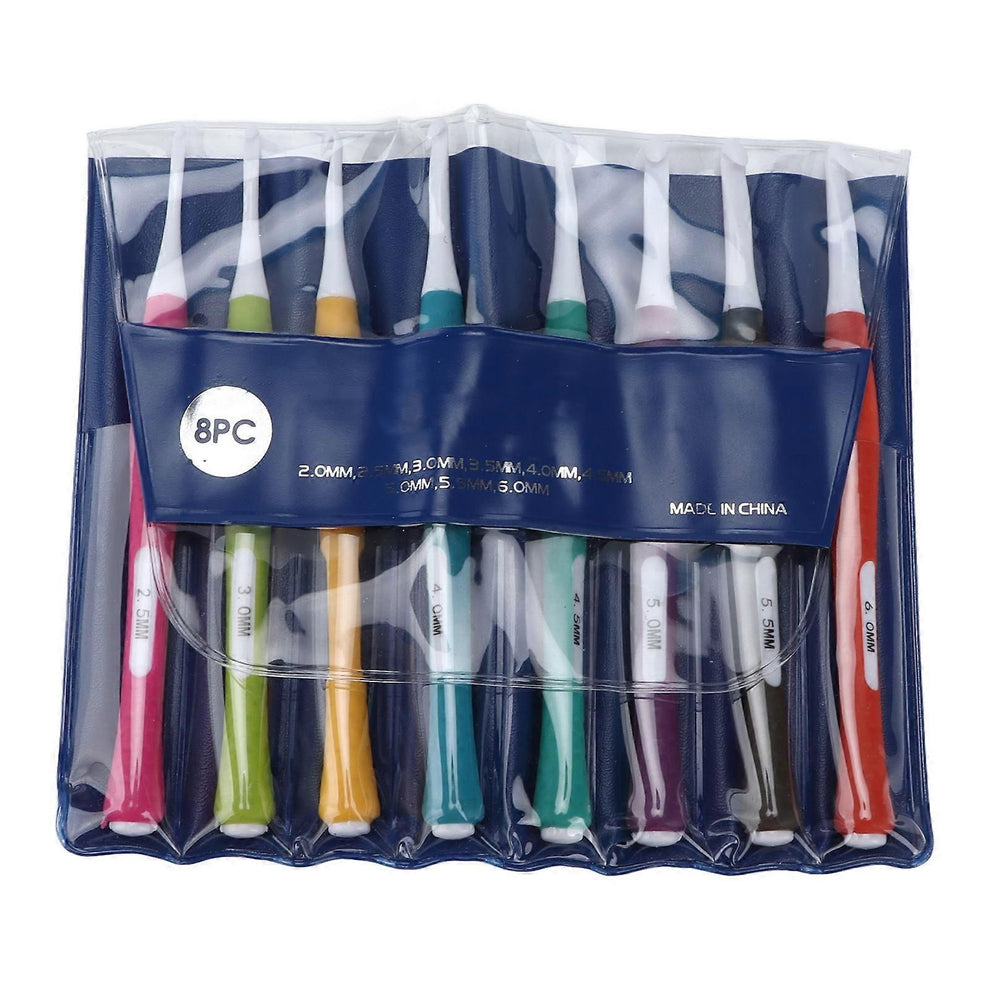 8pcs Crochet Hooks Plastic Set – Sara Crochet LB